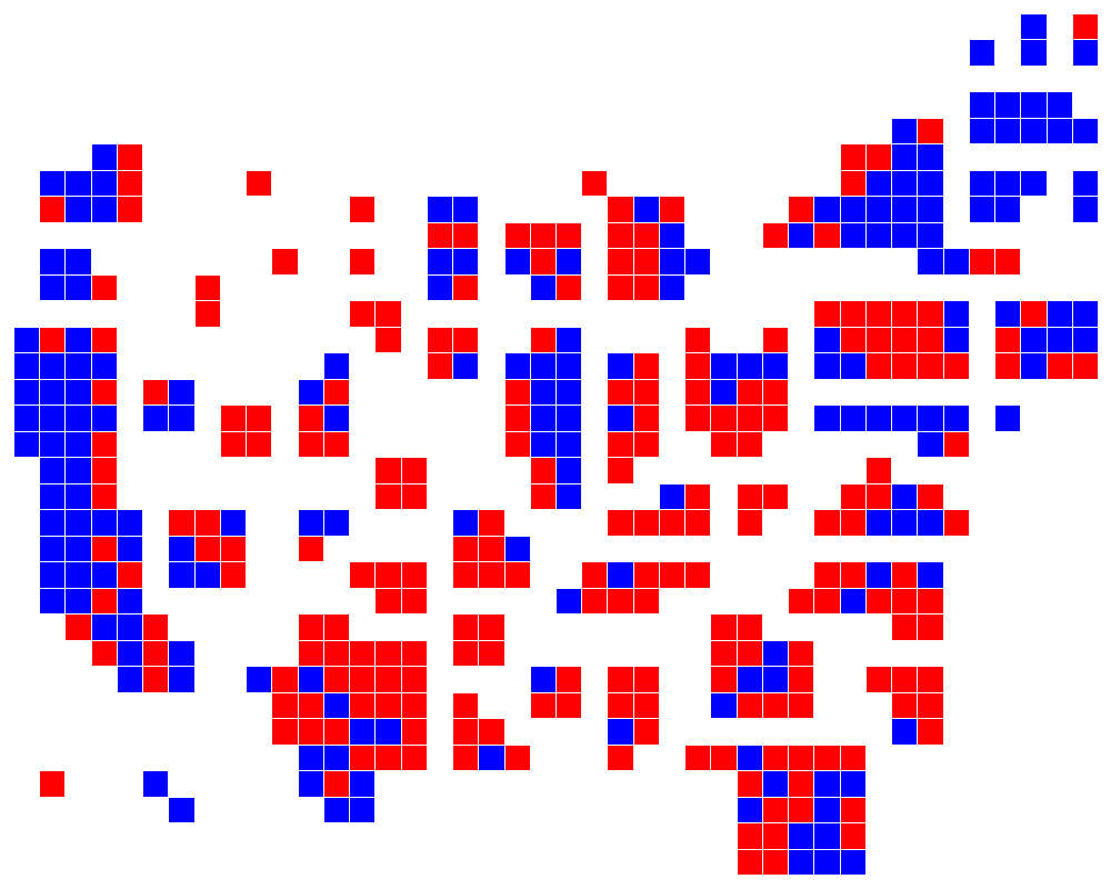 Tableau Congressional District Cartogram - Overflow Data
