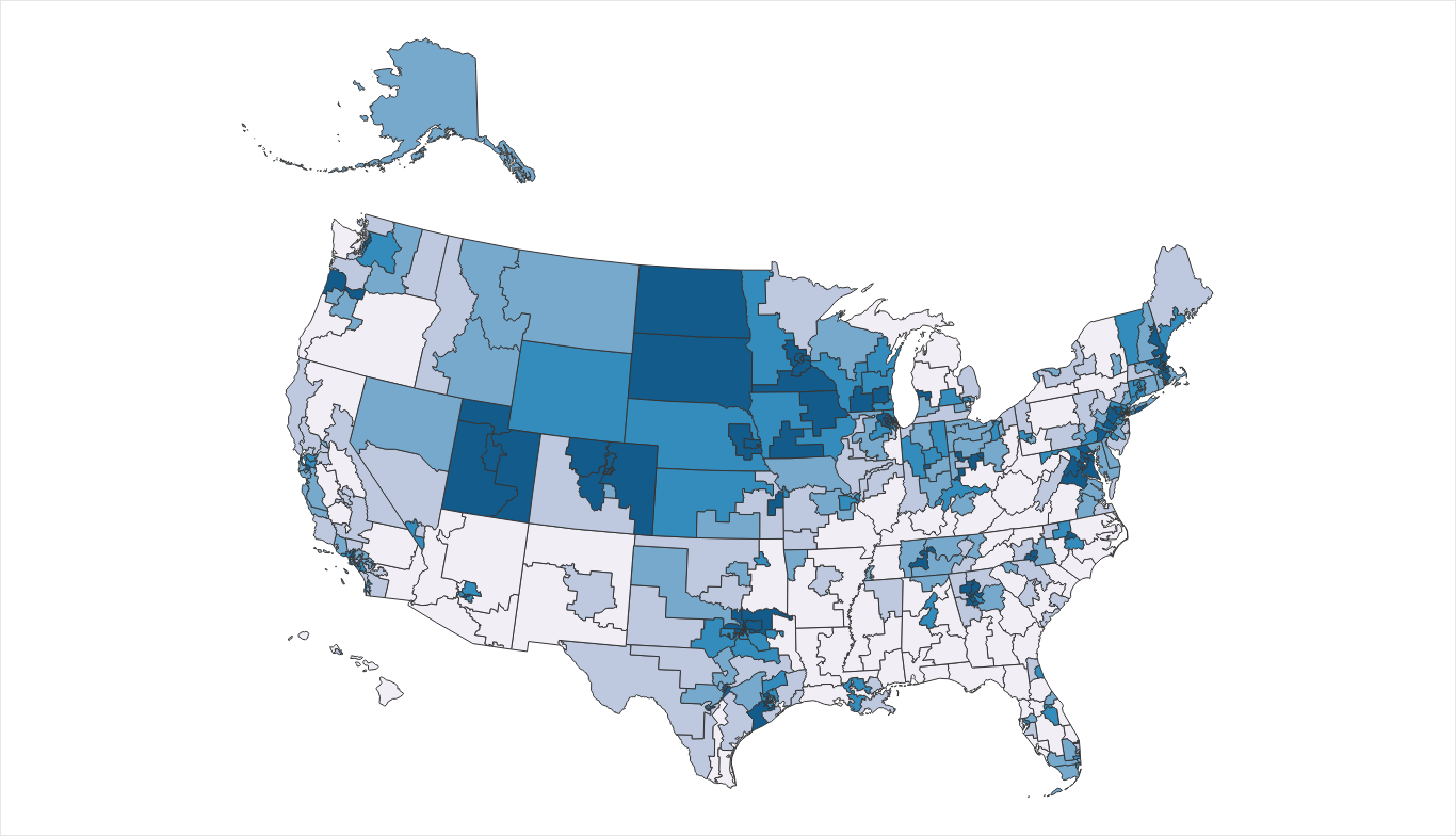 Congressional District Employment Status Explorer - Overflow Data
